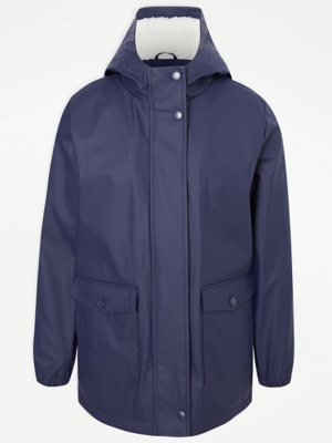 Navy Rubberised Rain Mac | Kids | George at ASDA