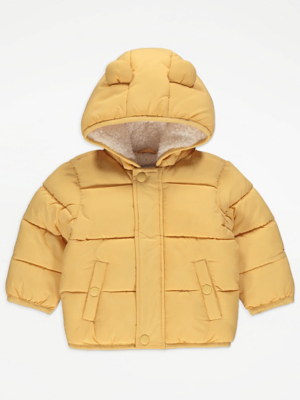 Yellow Hooded Padded Coat | Baby | George at ASDA
