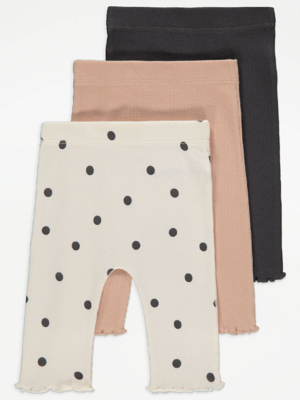 Lettuce Edge Leggings 3 Pack | Baby | George at ASDA