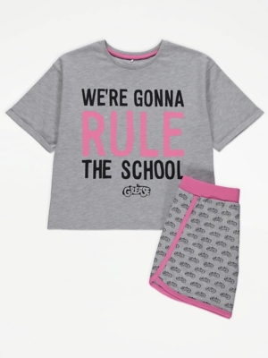 Grease Slogan Print Grey Pyjamas | Kids | George at ASDA