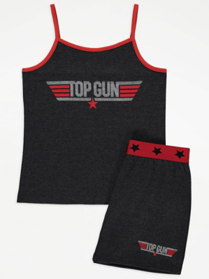 Top Gun Red Trim Vest Pyjamas | Kids | George at ASDA