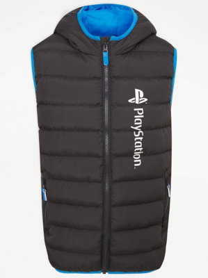 PlayStation Black Hooded Gilet | Kids | George at ASDA