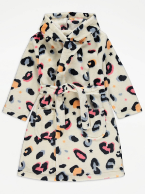 Coloured Leopard Print Dressing Gown | Kids | George at ASDA