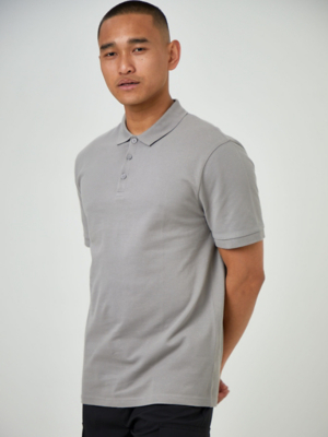 Light Grey Polo Shirt | Men | George at ASDA
