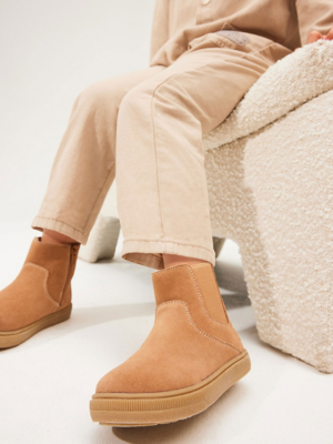 First Walkers Suede Tan Snug Boot | Kids | George at ASDA