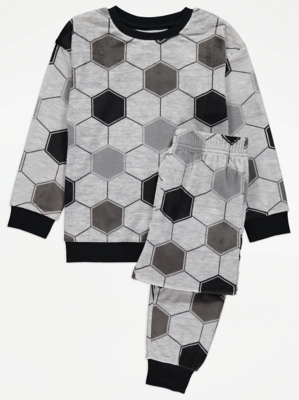 Grey Football Fleece Pyjamas Gift Set | Kids | George at ASDA