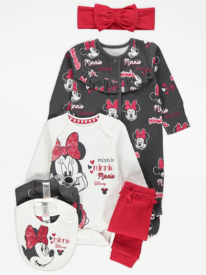 Disney Minnie Mouse 6 Piece Baby Gift Set | Baby | George at ASDA