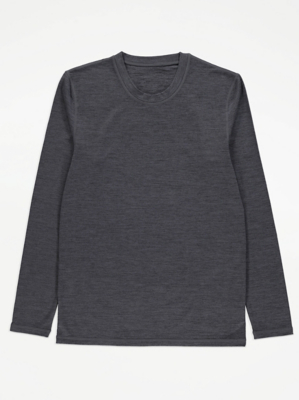 Grey Long Sleeve Base Layer Top | Men | George at ASDA