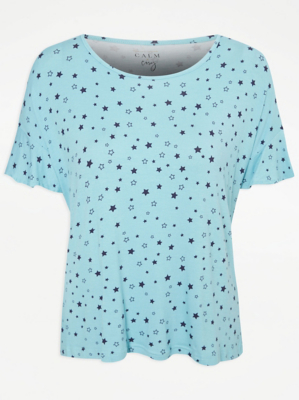 Teal Star Pyjama T-Shirt | Women | George at ASDA