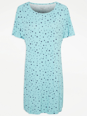 Blue Star Print Night Dress | Women | George at ASDA