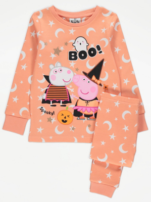 Peppa Pig Orange Halloween Spooky Pyjamas | Kids | George at ASDA