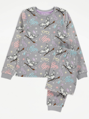 Harry Potter Graphic Print Fleece Pyjamas | Kids | George at ASDA