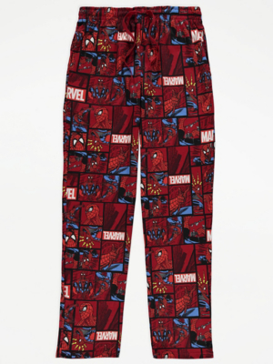 Marvel Spider-Man Comic Strip Print Pyjama Bottoms | Men | George at ASDA