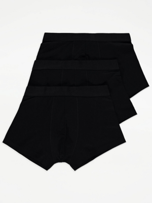 Black Hipster Boxers 3 Pack | Men | George at ASDA