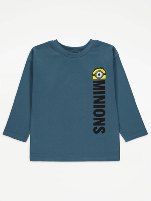 Minions Blue Character Long Sleeve Top | Kids | George at ASDA