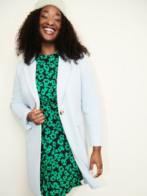 Light Blue Longline Formal Coat | Women | George at ASDA