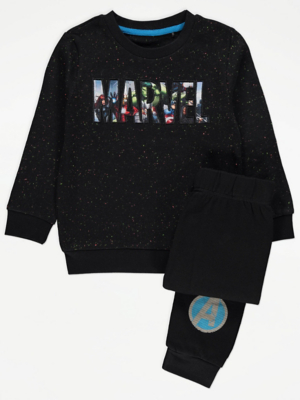 Marvel Superhero Black Speckle Pyjamas | Kids | George at ASDA