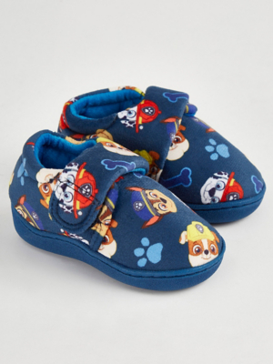PAW Patrol Character Print Blue Cupsole Slippers | Kids | George at ASDA
