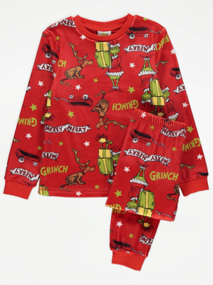 The Grinch Red Christmas Pyjamas | Kids | George at ASDA