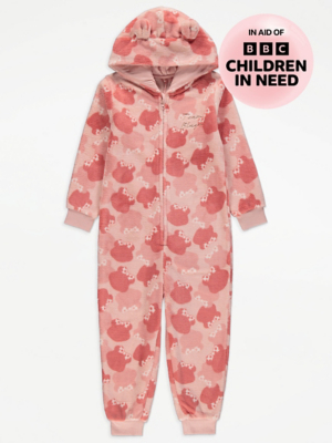 Children In Need Pink Team Blush Fleece Onesie | Collections | George ...