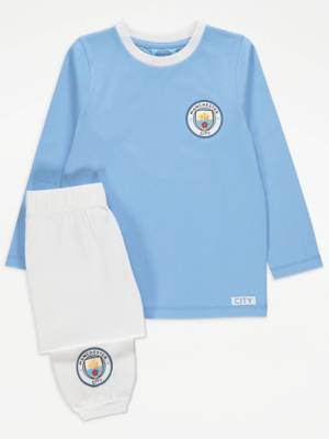 Light Blue Manchester City Football Club Pyjamas | Kids | George at ASDA