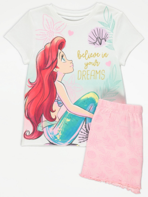 Disney Ariel Character Print Short Pyjamas | Kids | George at ASDA