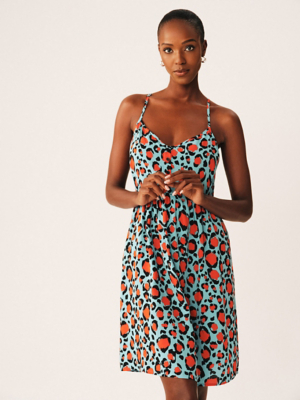 Bright Blue Animal Print Strappy Sundress | Women | George at ASDA