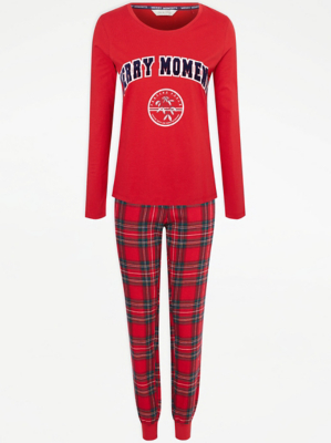 Matching Red Merry Moments Christmas Pyjamas | Sale & Offers | George ...