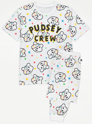 Children In Need Pudsey Crew Slogan Print Pyjamas | Collections ...