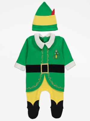 Buddy The Elf All In One With Matching Hat Outfit | Baby | George at ASDA