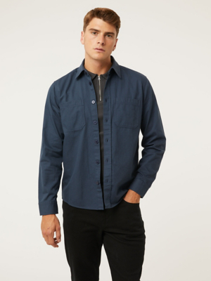 Navy Shacket | Men | George at ASDA