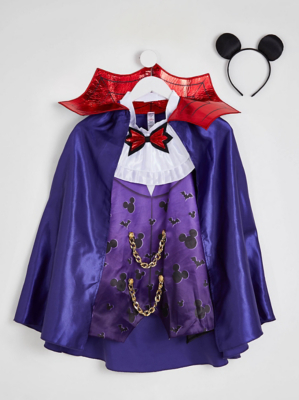 Disney Mickey Mouse Vampire Halloween Adults Fancy Dress Costume | Men ...