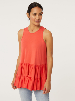 Red Tiered Tunic Top | Women | George at ASDA