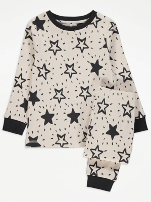 Star Full Length Ribbed Pyjamas | Kids | George at ASDA