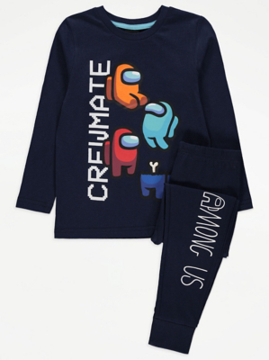 Among Us Navy Crewmate Pyjamas | Kids | George at ASDA