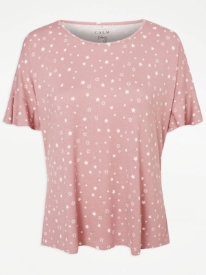 Pink Star and Spot Pyjama Top | Women | George at ASDA