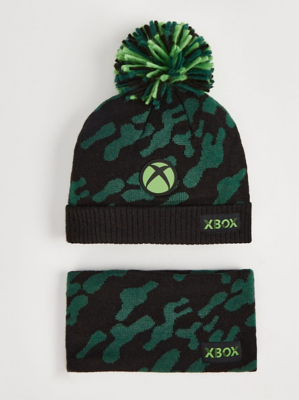 Xbox Camouflage Print Hat and Snood Set | Kids | George at ASDA