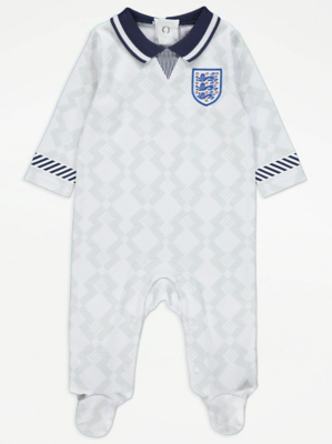 White England Football Sleepsuit | Baby | George at ASDA