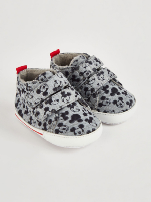 Disney Mickey Mouse Character Print High Top Trainers | Baby | George ...