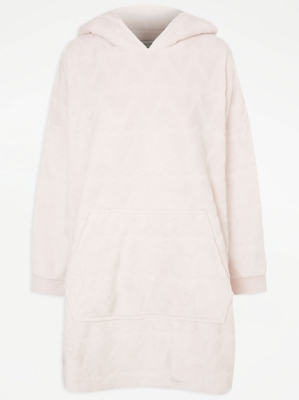 Tickled Pink Heart Print Snuggle Hoodie | Women | George at ASDA
