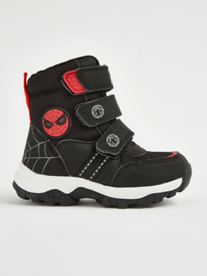 Marvel Spider-Man Black Snow Boots | Kids | George at ASDA