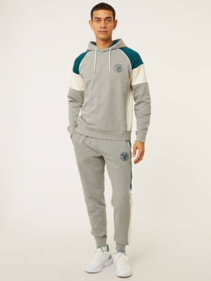 Grey Colour Block Vermont University Joggers | Men | George at ASDA