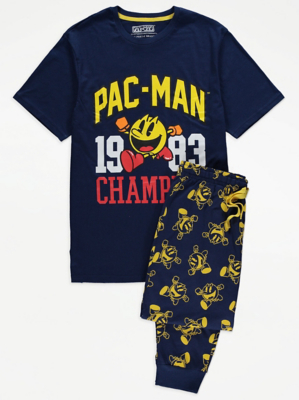 Pac-Man Graphic Print Pyjamas | Men | George at ASDA