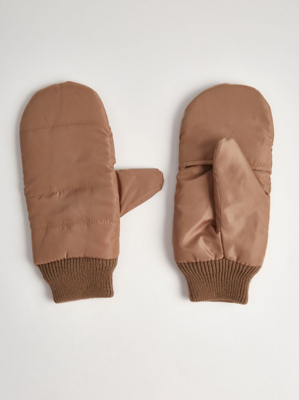 Brown Padded Mittens | Women | George at ASDA