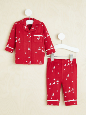 Billie Faiers Matching Red Reindeer Christmas Shirt Pyjamas | Baby ...
