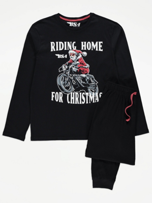 BSA Santa Motorbike Christmas Pyjamas | Men | George at ASDA