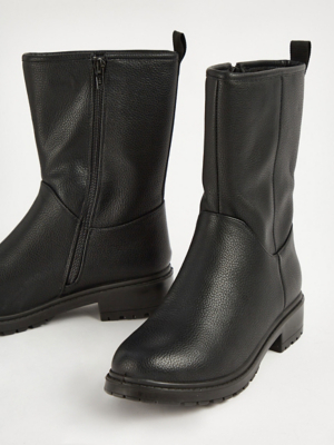 Black Pull On Lined Boots | Women | George at ASDA