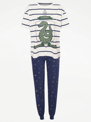 Harry Potter Slytherin Striped Pyjamas | Women | George at ASDA