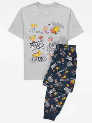 Nickelodeon Assorted Cartoon Character Print Pyjamas | Men | George at ASDA