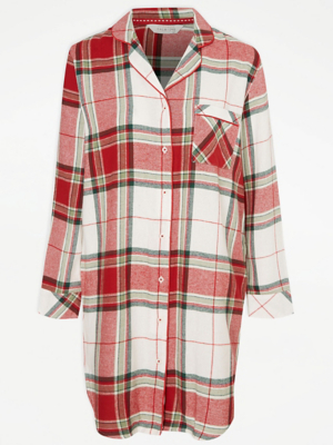 Red Checked Nightshirt | Women | George at ASDA